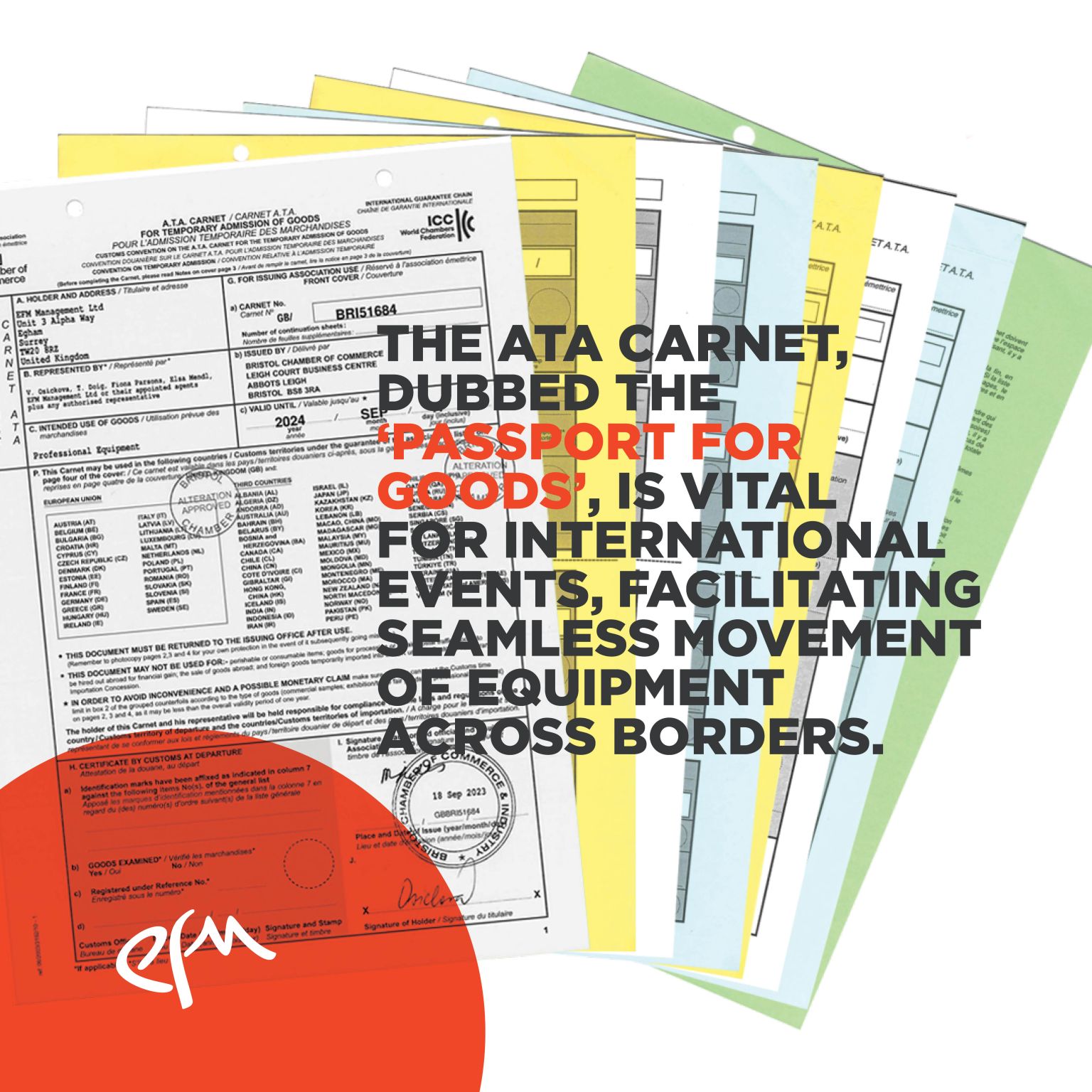 Carnets for Events: Streamlining Customs for Global Shows | EFM